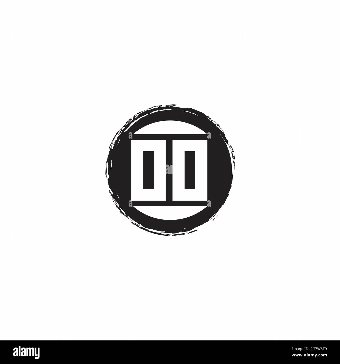 OO Logo Initial Letter Monogram with abstrac circle shape design ...