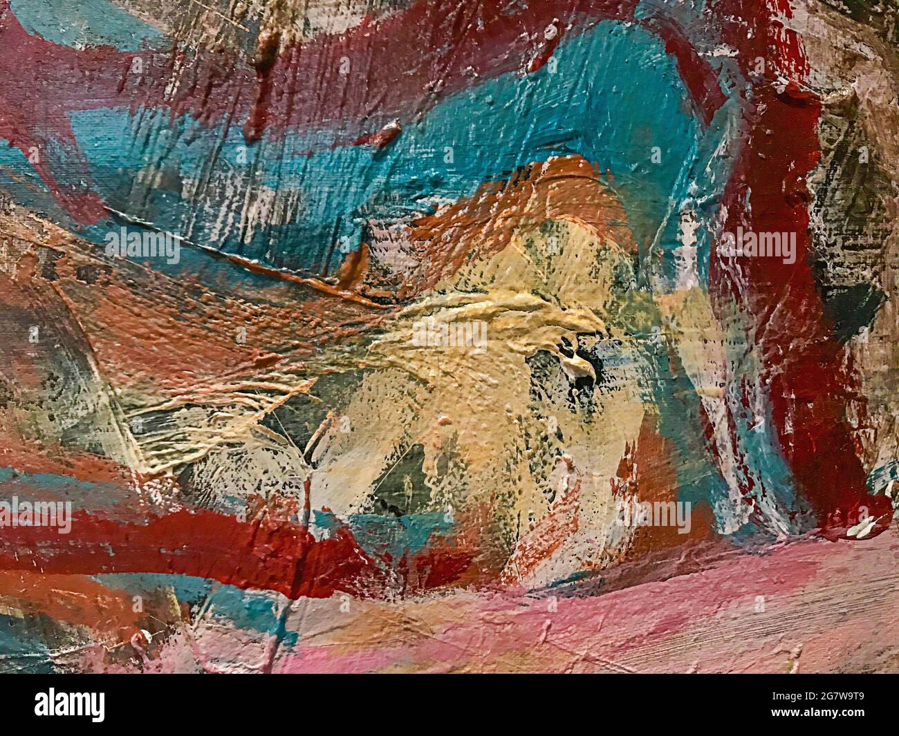 acrylic paint textures, impasto, hand painted on canvas. The texture of ...