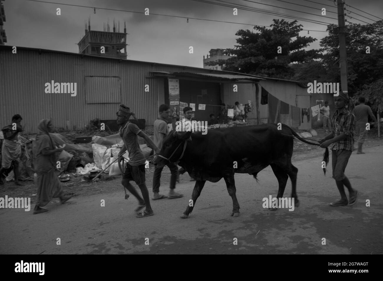 Market barbecue Black and White Stock Photos & Images - Alamy