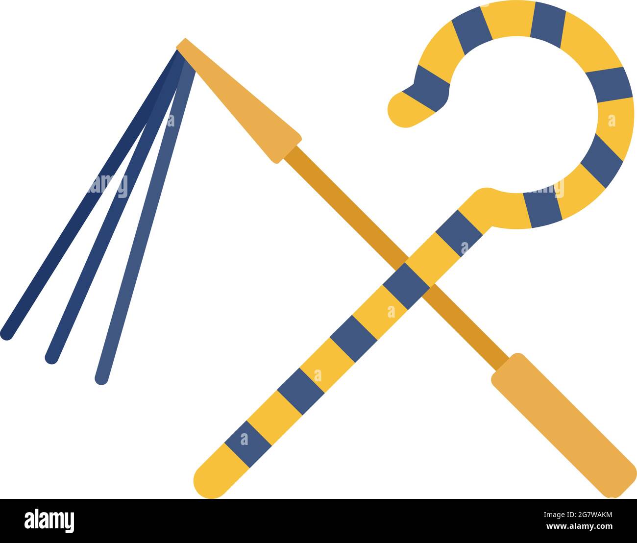 Egypt pharaoh tools icon. Flat illustration of Egypt pharaoh tools ...