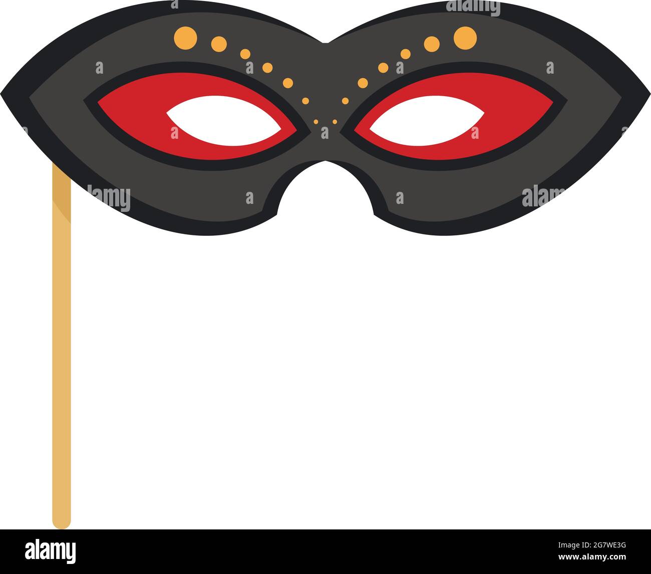 Masquerade mask icon. Flat illustration of masquerade mask vector icon ...