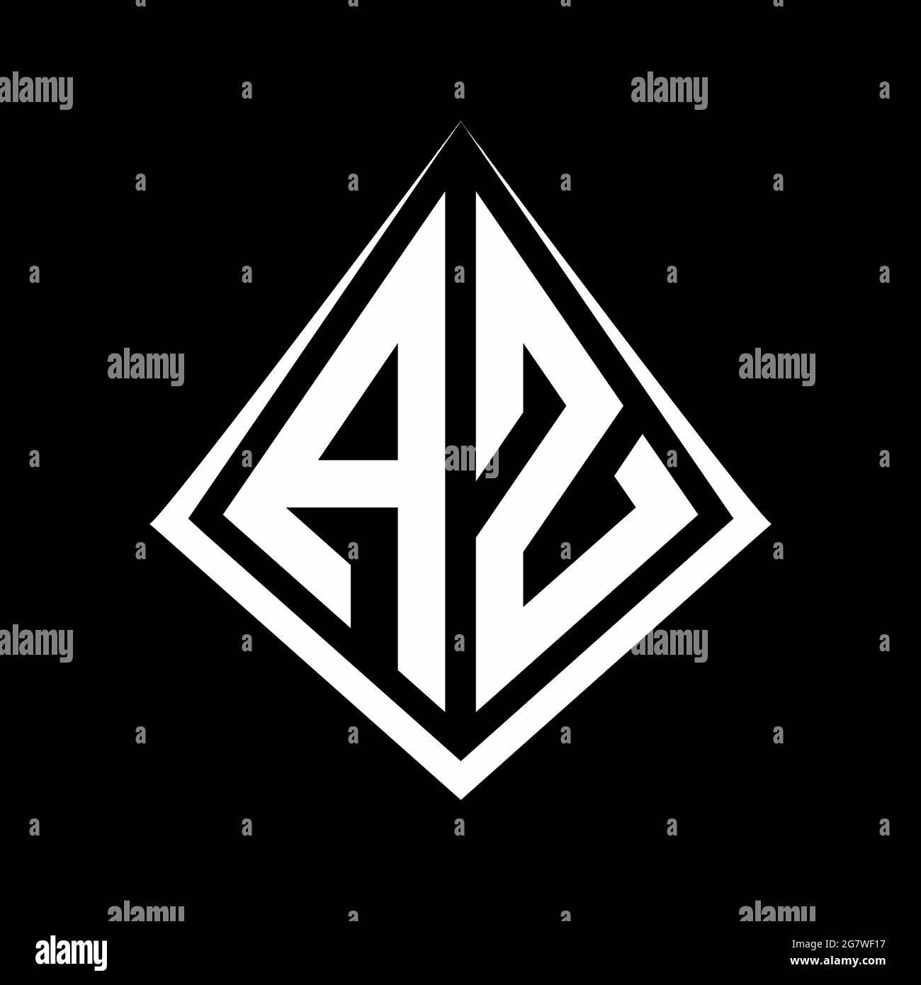 Az logo design hi-res stock photography and images - Alamy