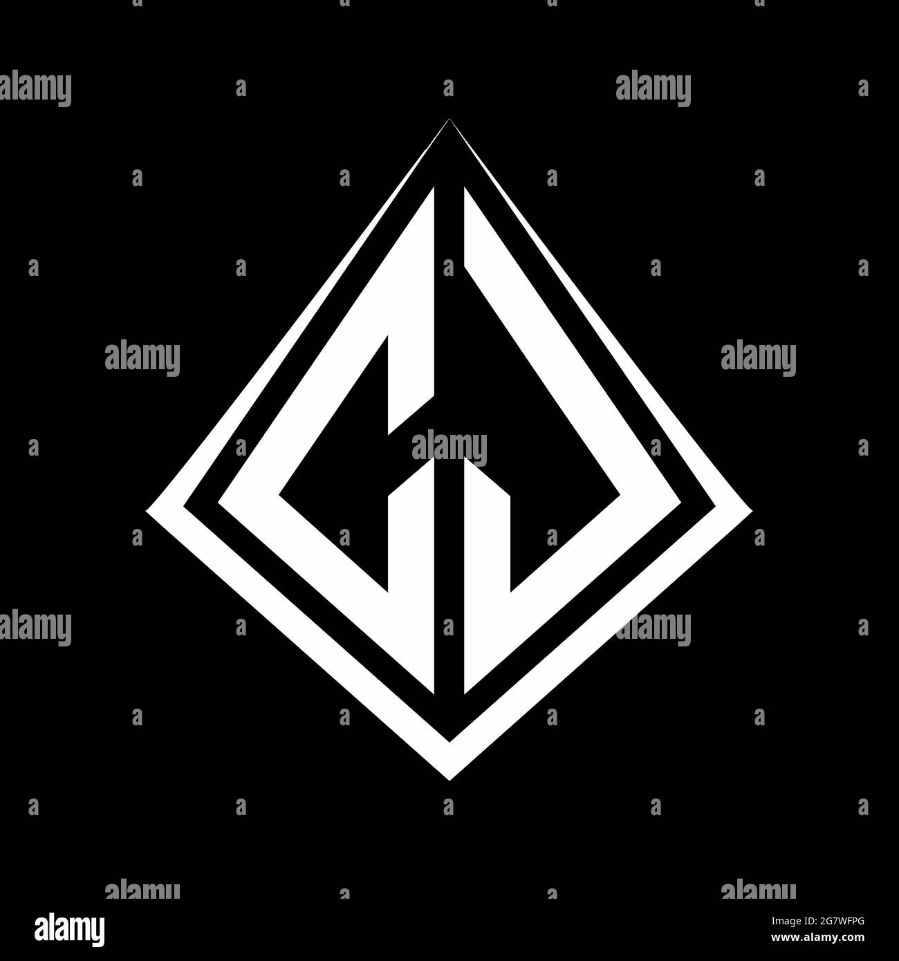 CJ logo letters monogram with prisma shape design template vector icon ...