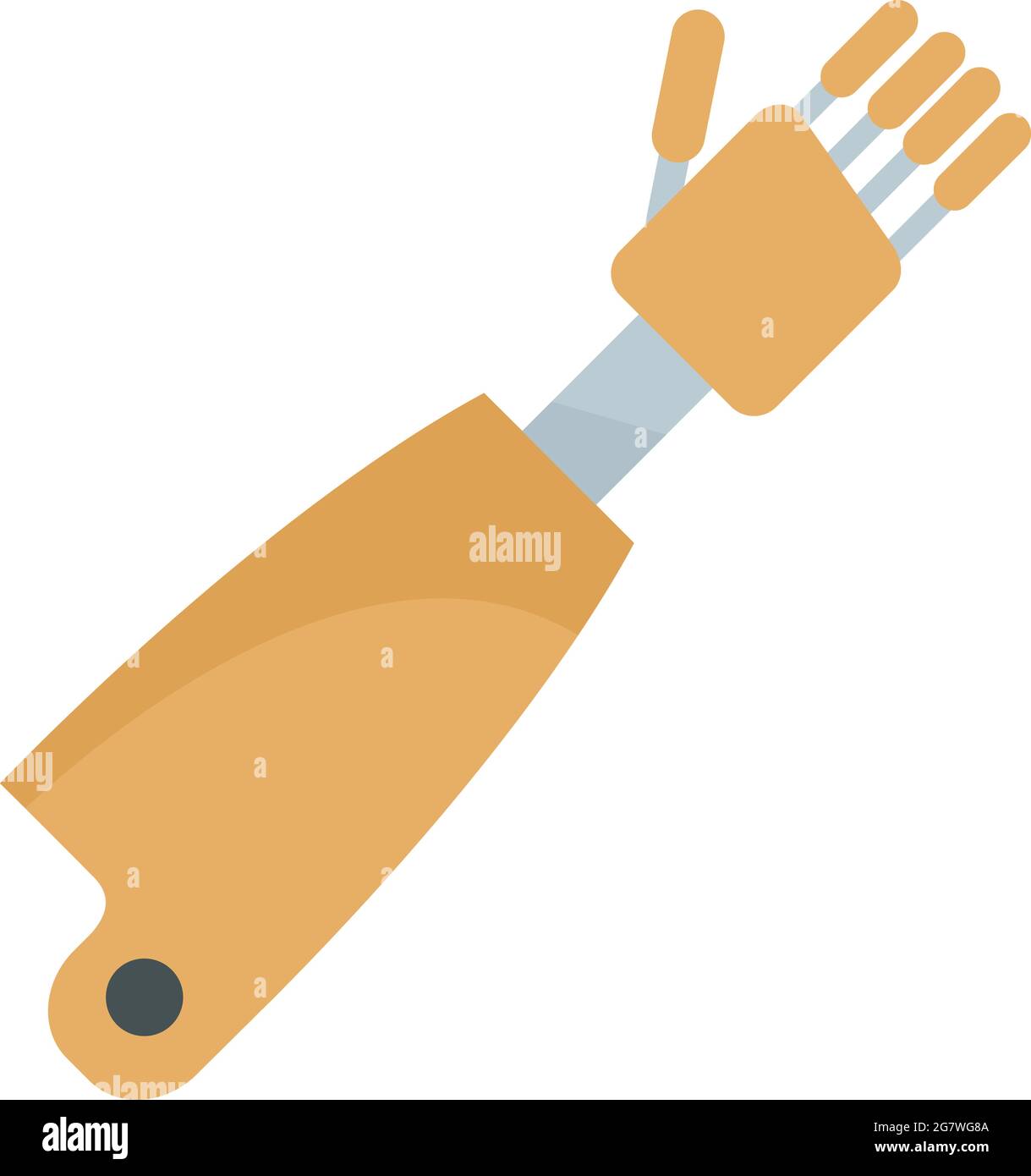 Prosthesis hand icon. Flat illustration of prosthesis hand vector icon ...