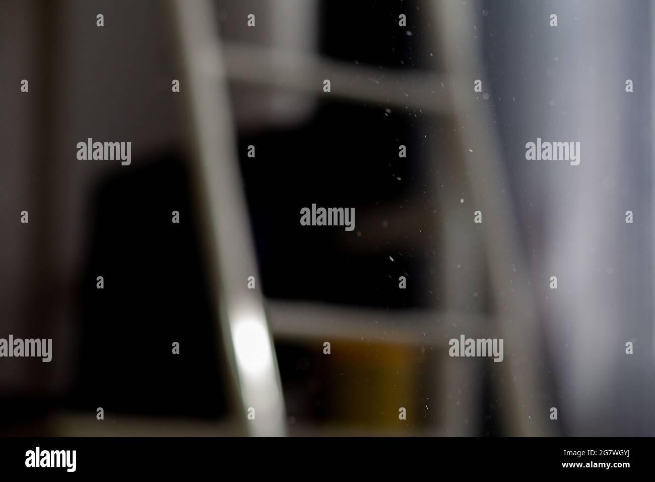 Dust in the room, in the sunlight from the window, in the Stock Photo ...