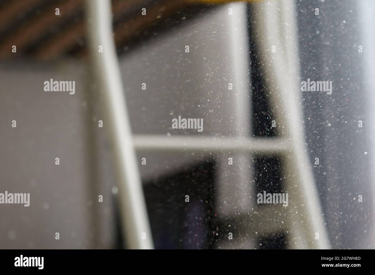 Dust in the room, in the sunlight from the window, in the Stock Photo ...