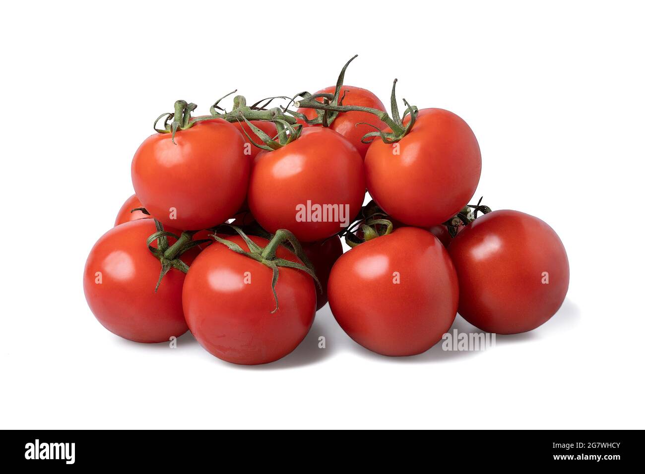 Realistic looking tomatoes isolated white background Stock Photo - Alamy