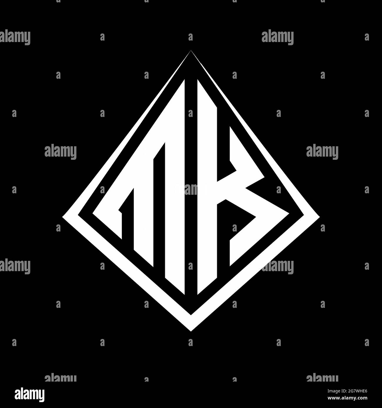 Letter mk vector vectors hi-res stock photography and images - Alamy