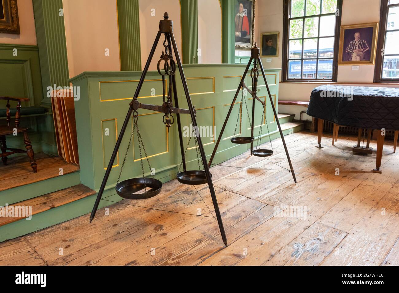 Weigh scales and the 18th century Governor's Stall (originally from the ...