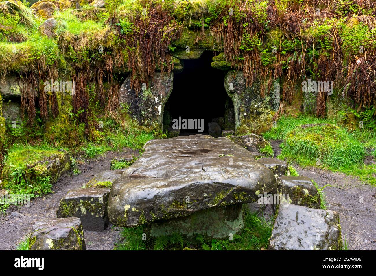 The Druid's Temple, a folly built in the late 1700s or early 1800s by ...