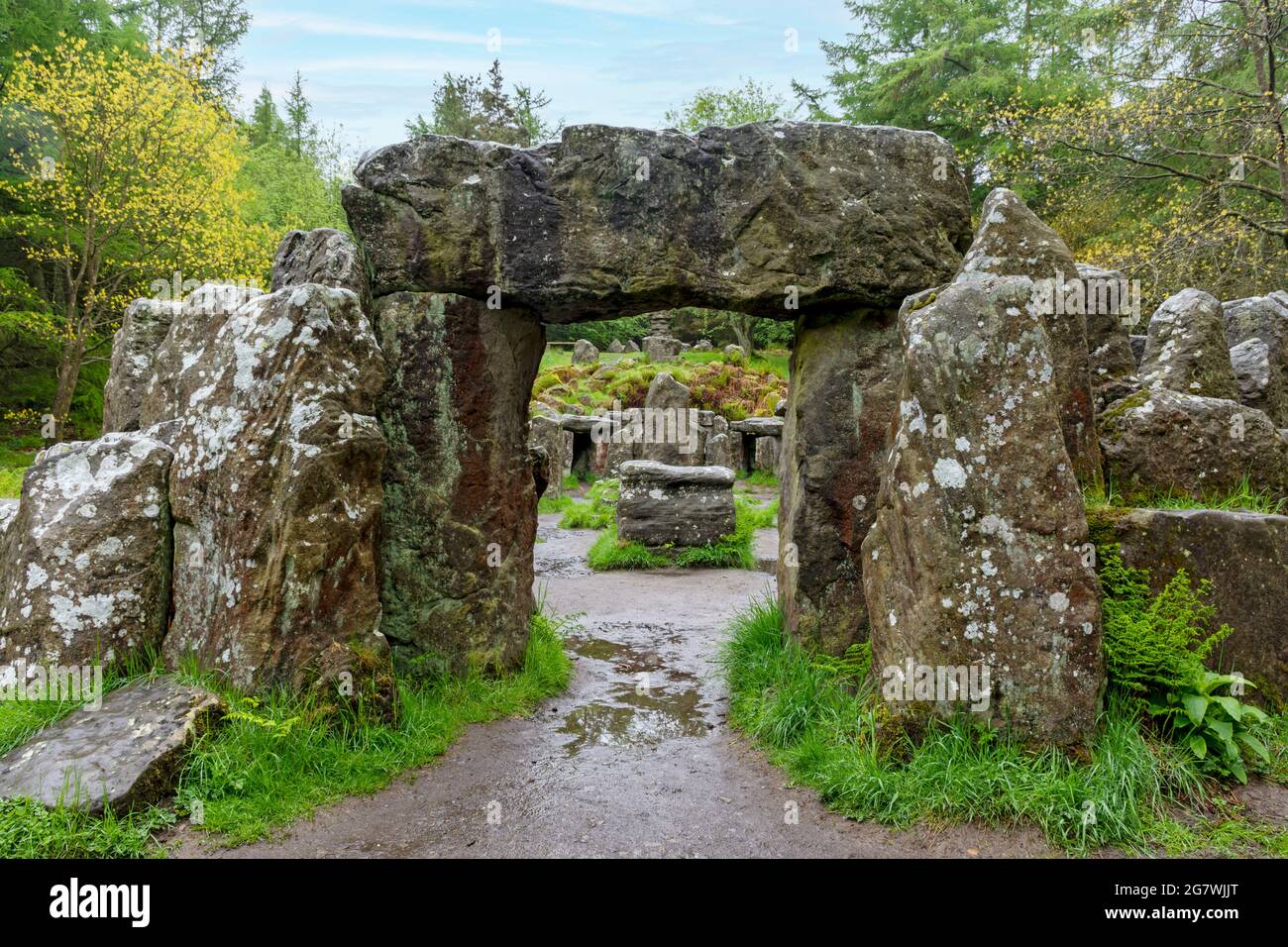 The Druid's Temple, a folly built in the late 1700s or early 1800s by ...