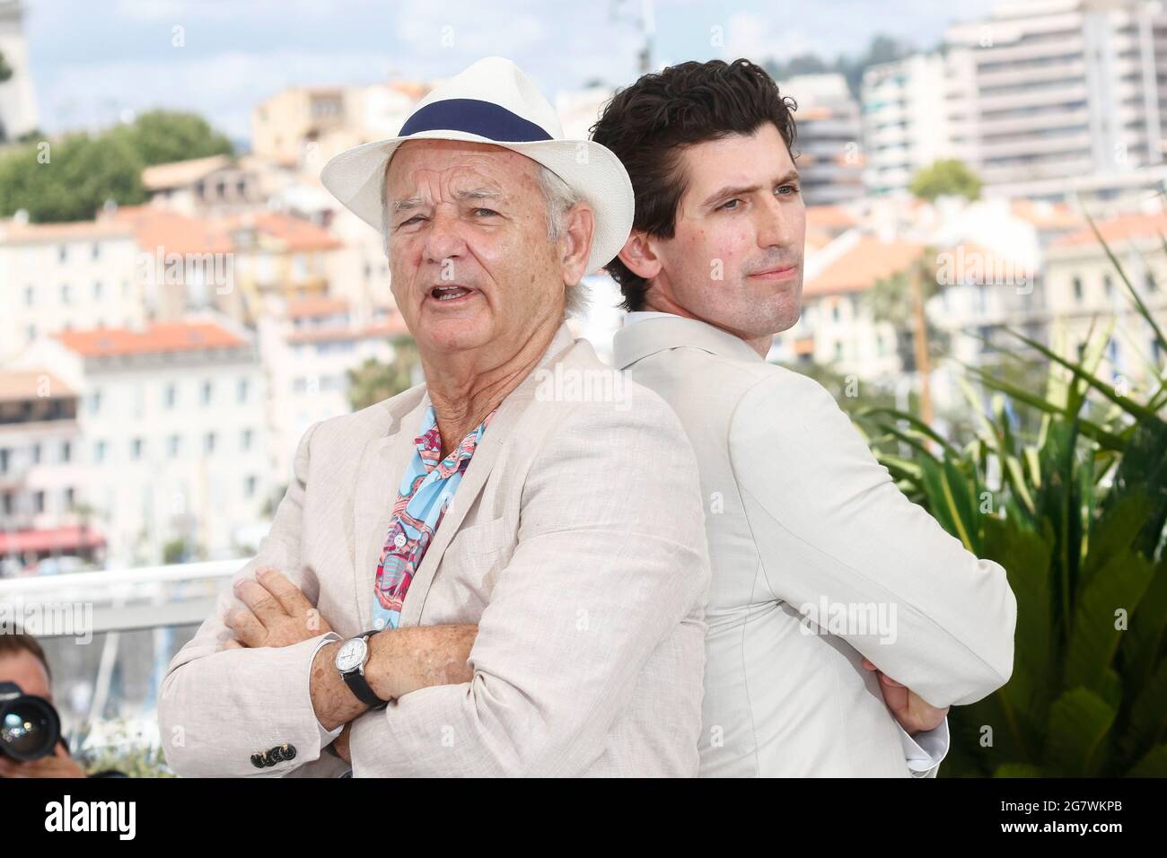 Cannes, France. July 16th 2021: Bill Murray (l) and director Andrew ...
