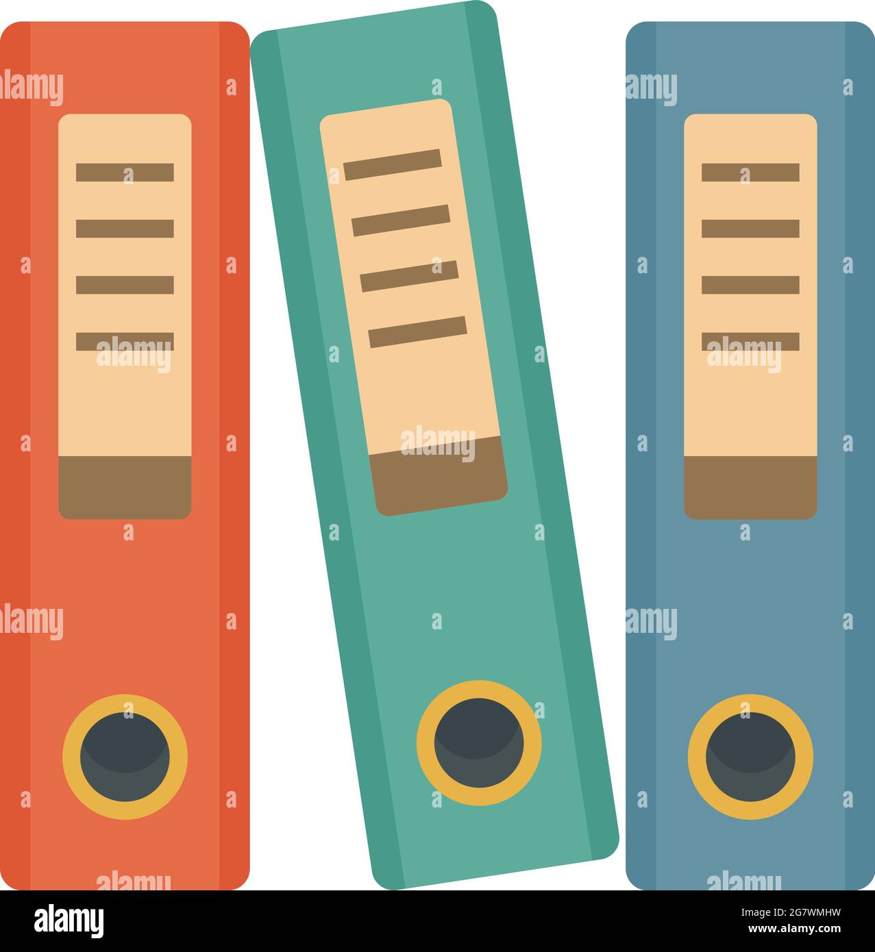 Office folders icon. Flat illustration of office folders vector icon ...