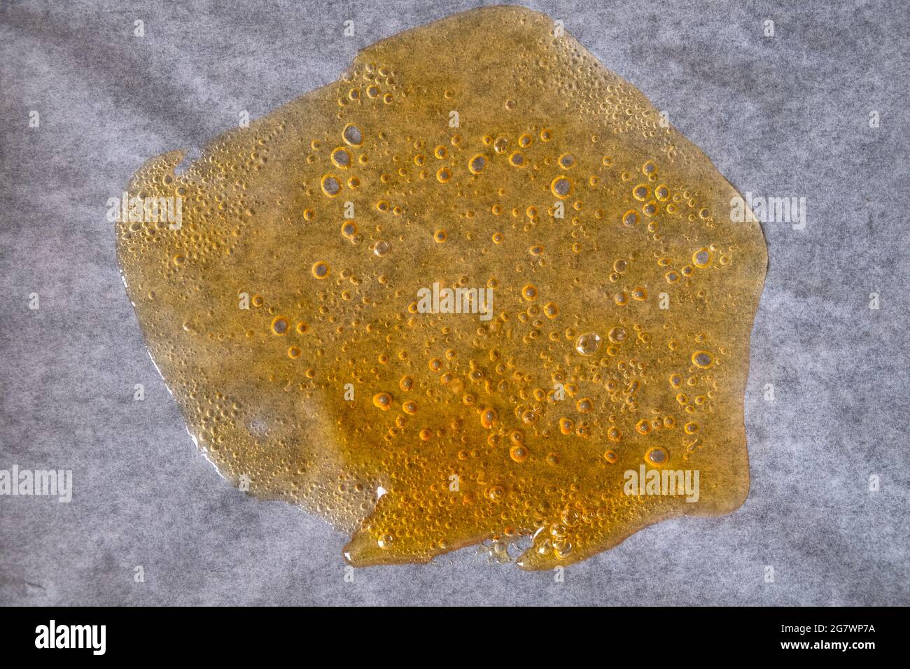 amber cannabis wax with high THC content, marijuana dab concentrate ...