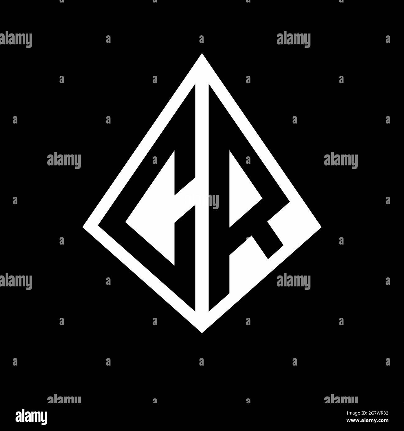 CR logo letters monogram with prisma shape design template vector icon ...
