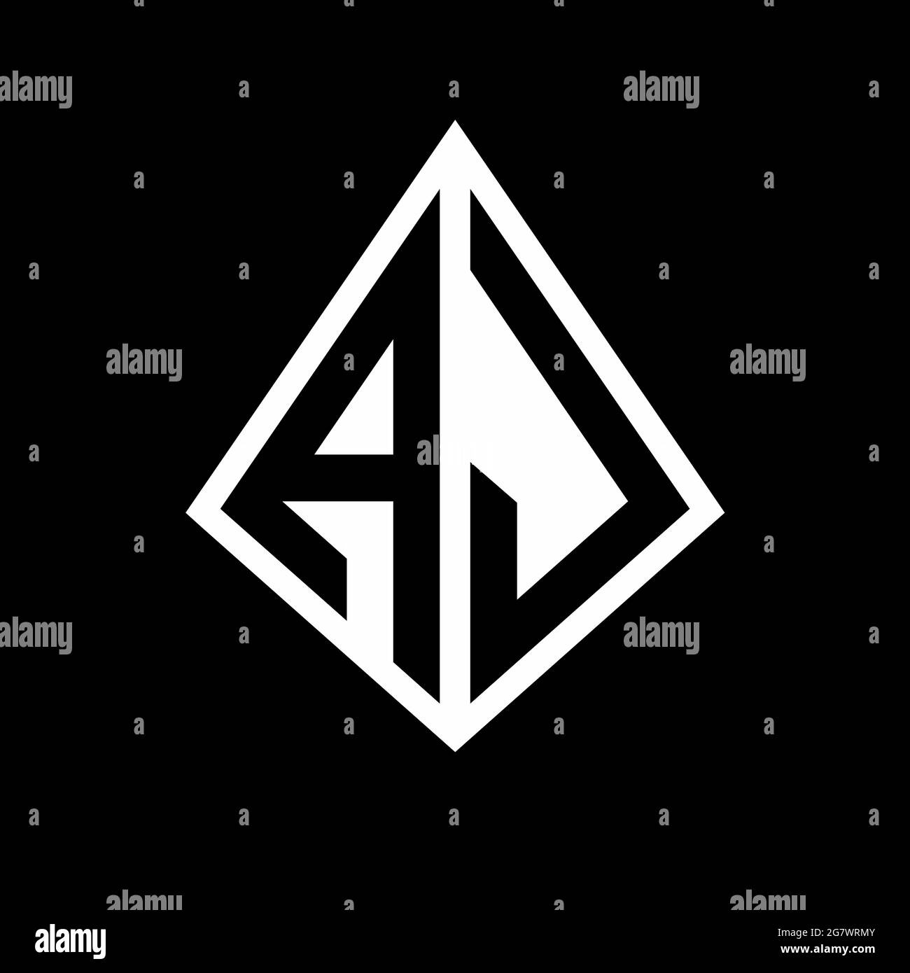 Aj minimal logo design hi-res stock photography and images - Alamy