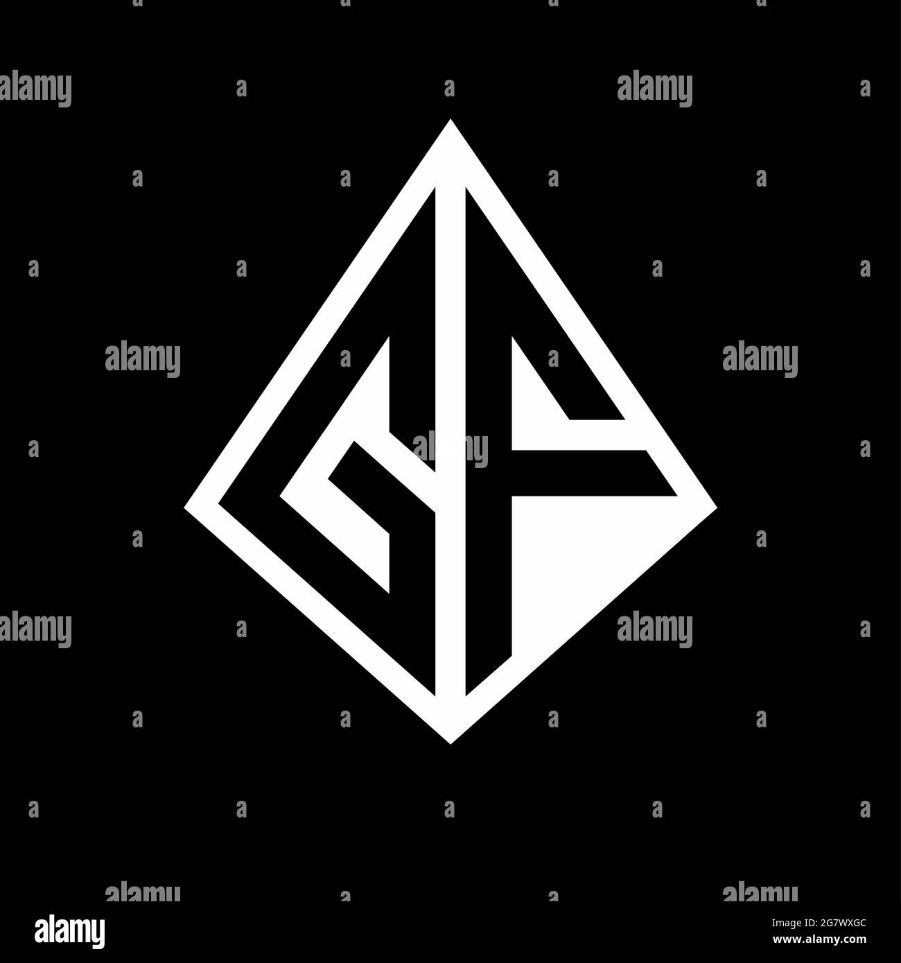 Gf modern logo hi-res stock photography and images - Alamy