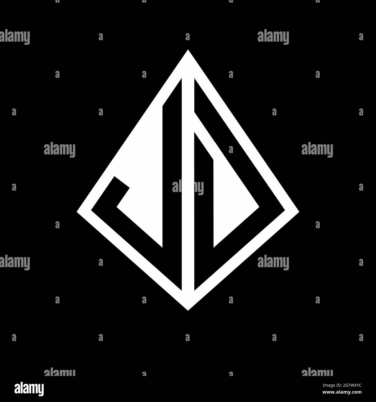 Dj vector logo design template hi-res stock photography and images - Alamy