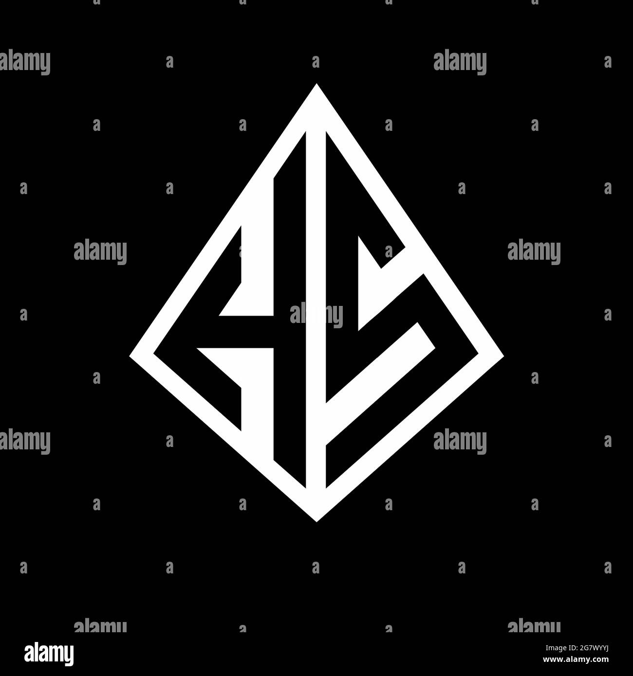 Hs modern logo hi-res stock photography and images - Alamy