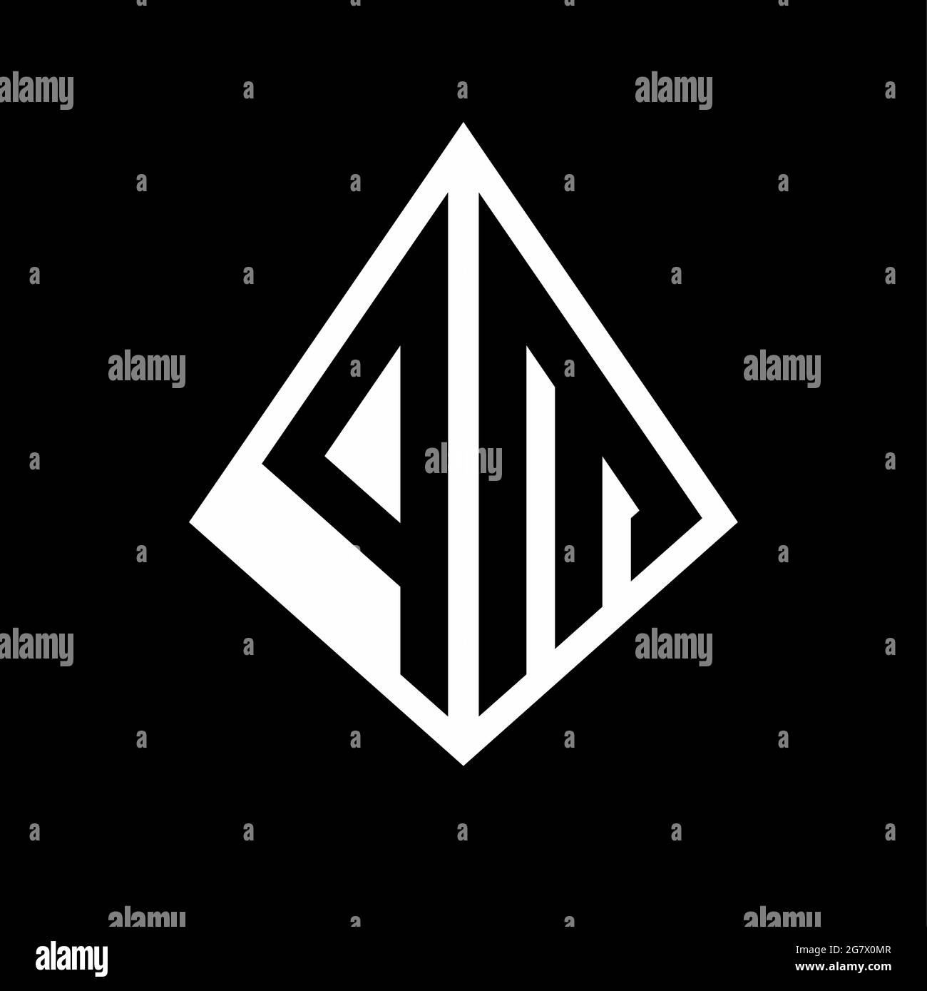 PM logo letters monogram with prisma shape design template vector icon ...