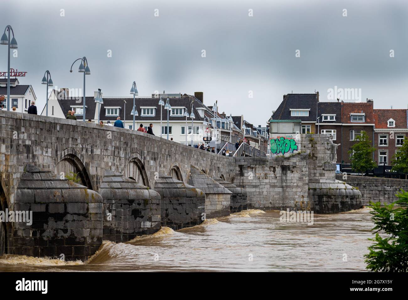 floods in downtown Maastricht and the historical centre after heavy ...
