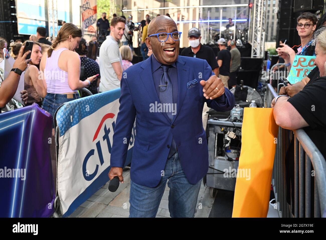 Al Roker on "Today" Show at Rockefeller Plaza on July 16, 2021 in New ...