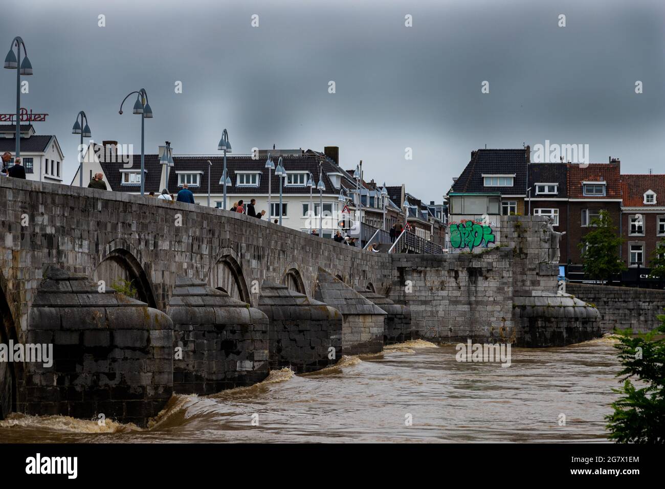 floods in downtown Maastricht and the historical centre after heavy ...
