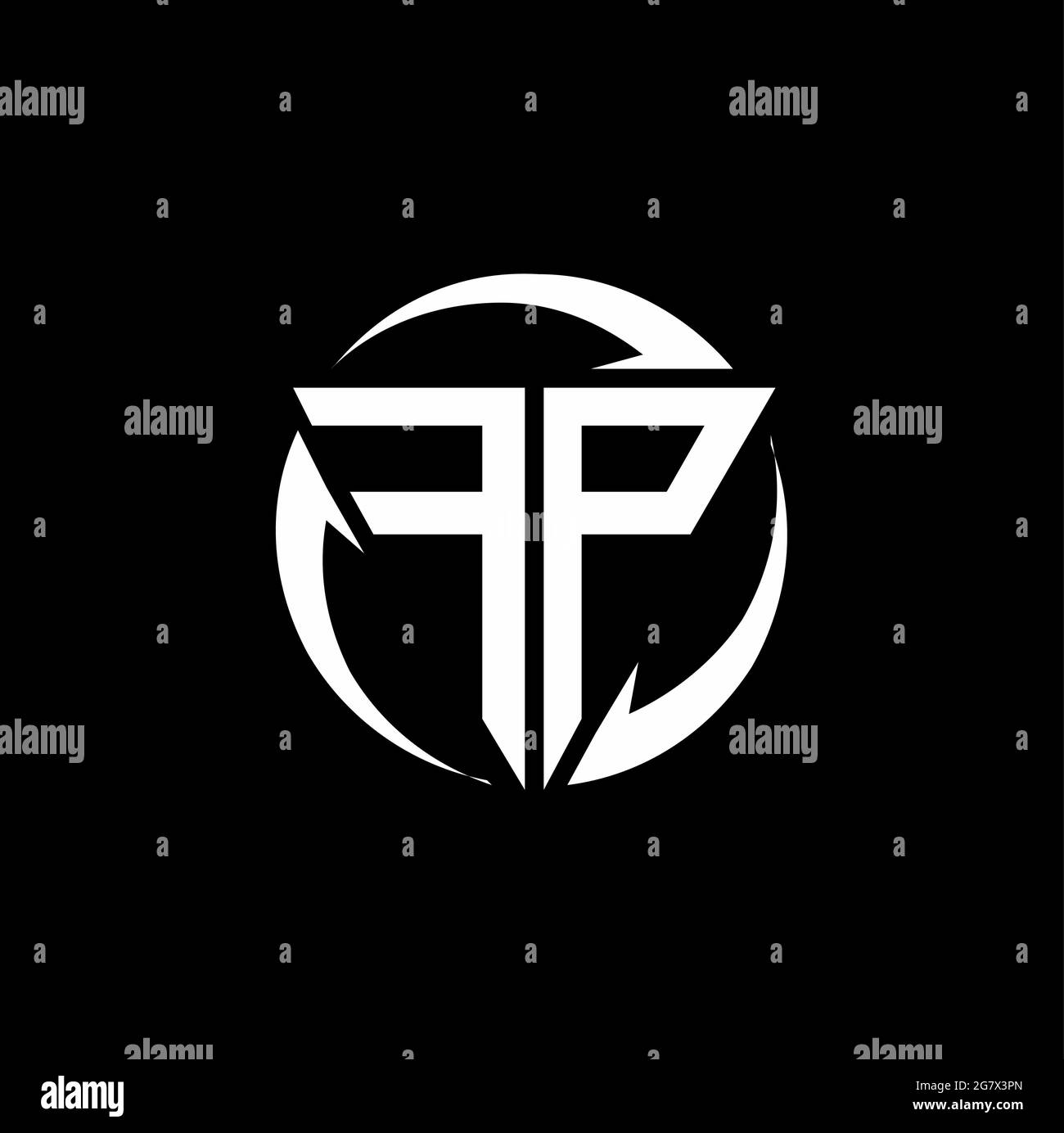 Fp logo concept design hi-res stock photography and images - Alamy