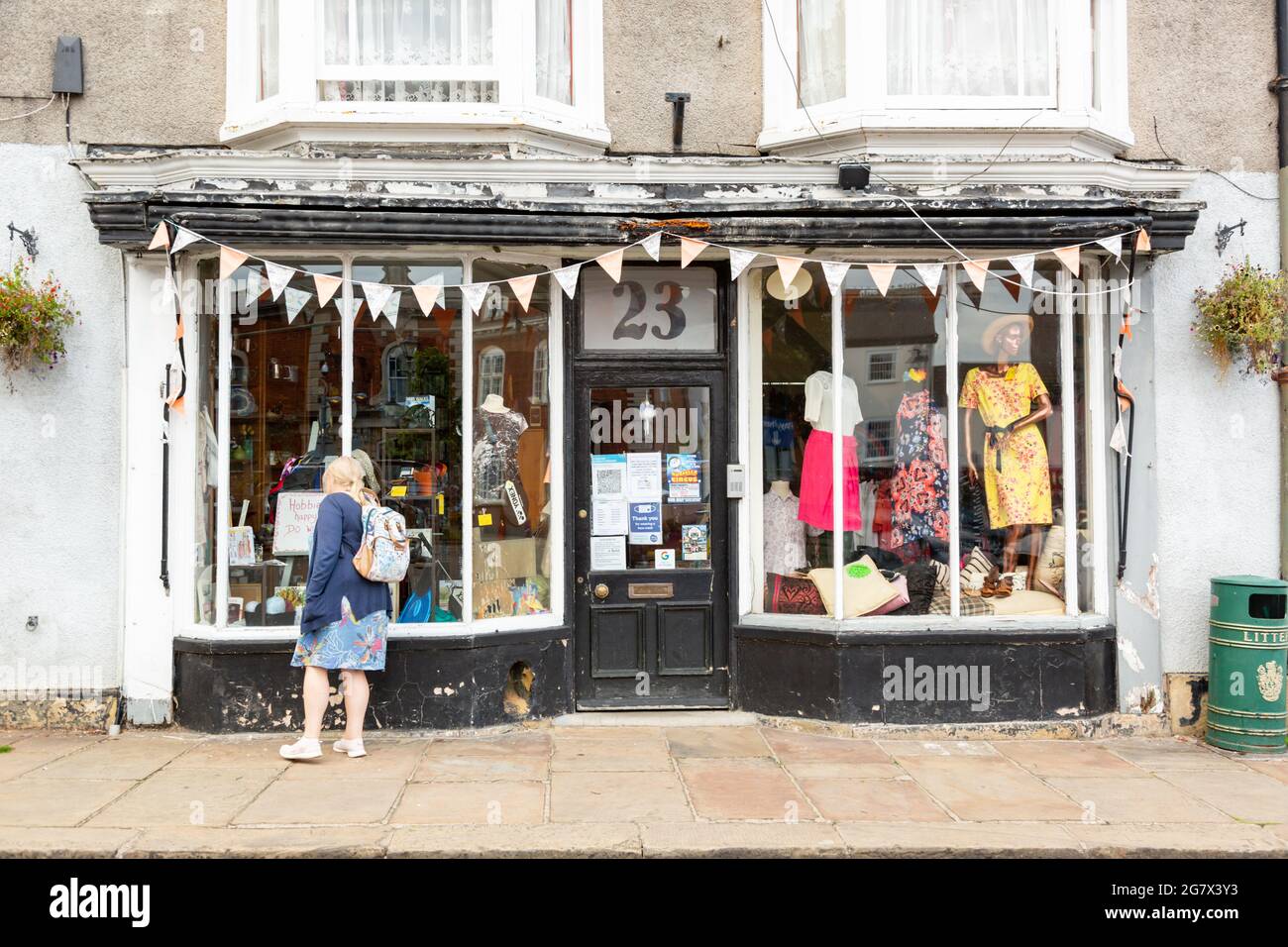 Scruffy shopfront in a town, UK 2021 Stock Photo - Alamy