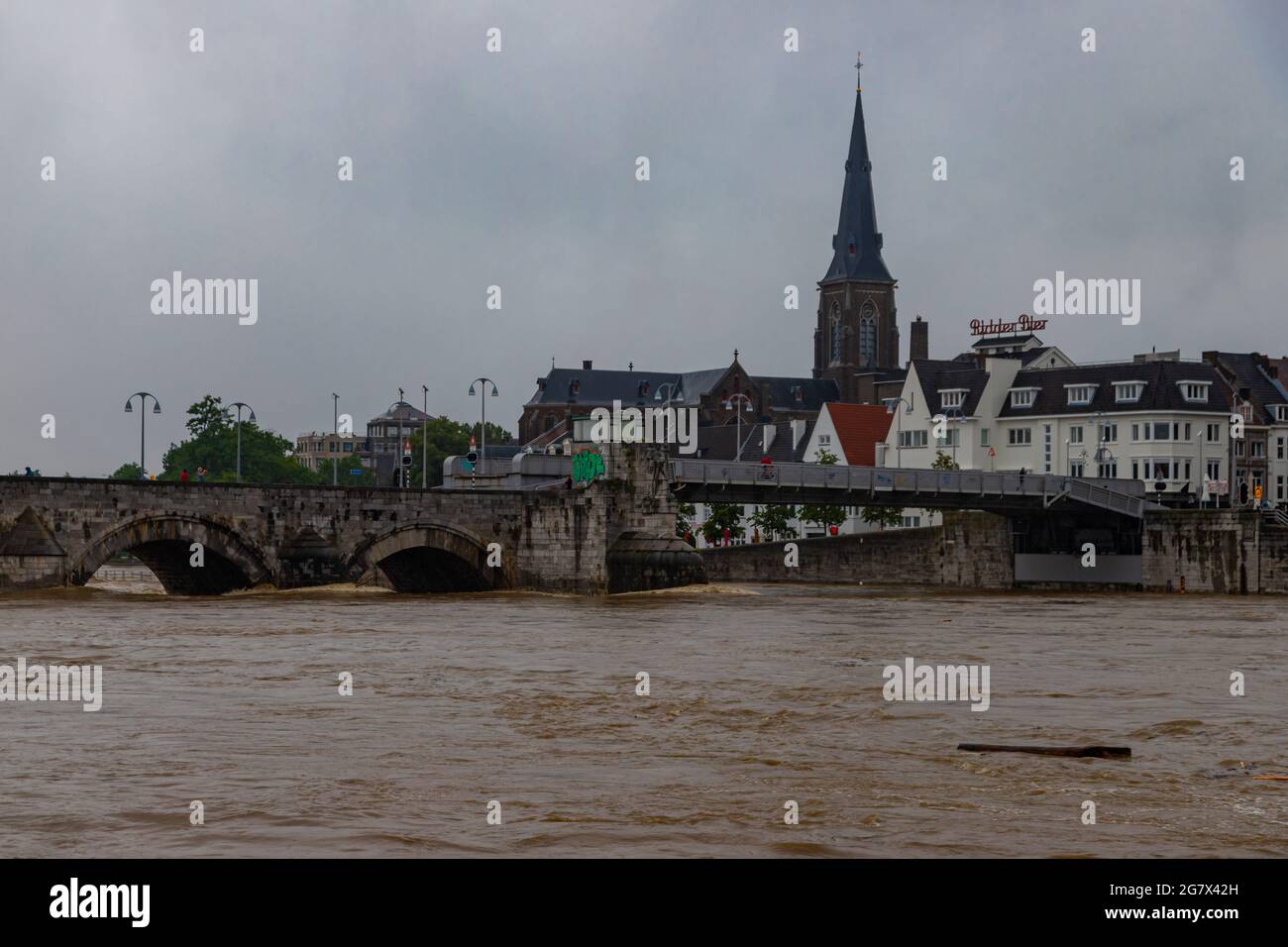 floods in downtown Maastricht and the historical centre after heavy ...