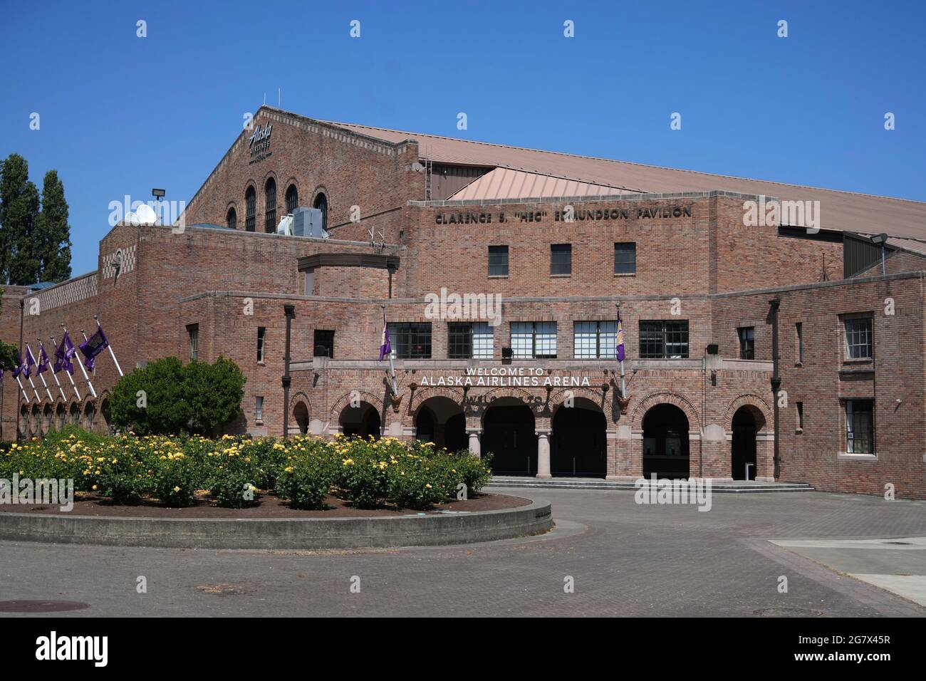 A general view of the Alaska Airlines Arena at Hec Edmundson Pavilion ...