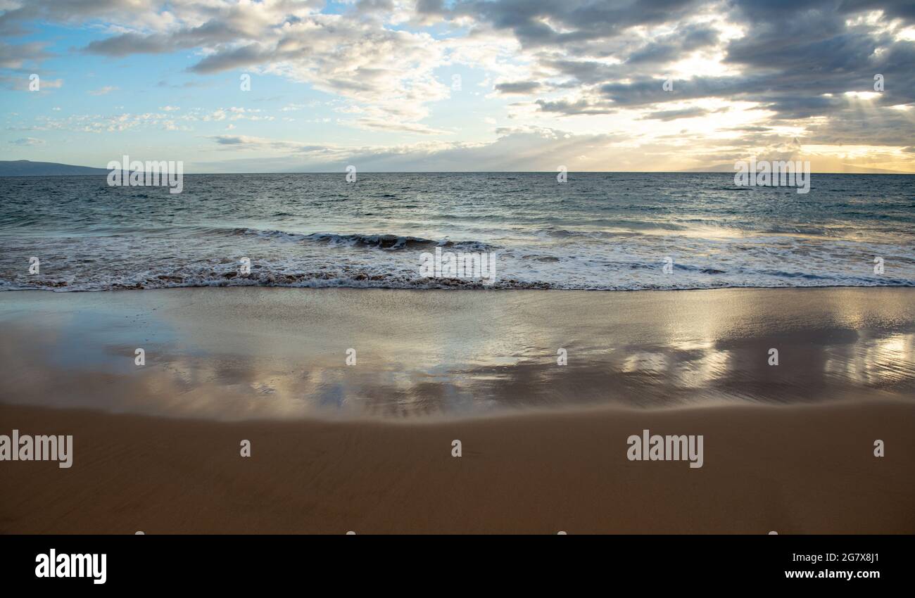 Beach and tropical sea. Nature ocean landscape background Stock Photo ...