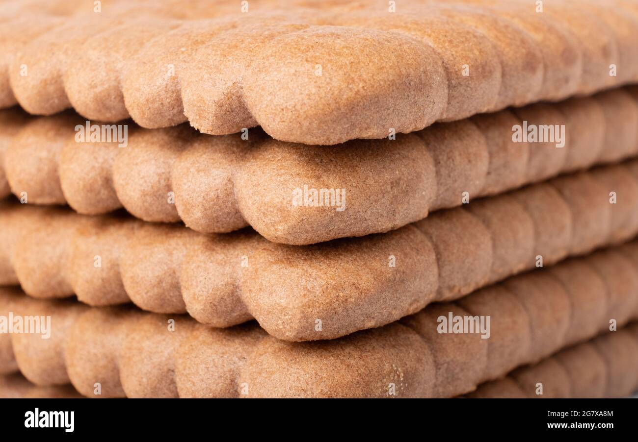 cocoa cookies closeup stack textured Stock Photo - Alamy
