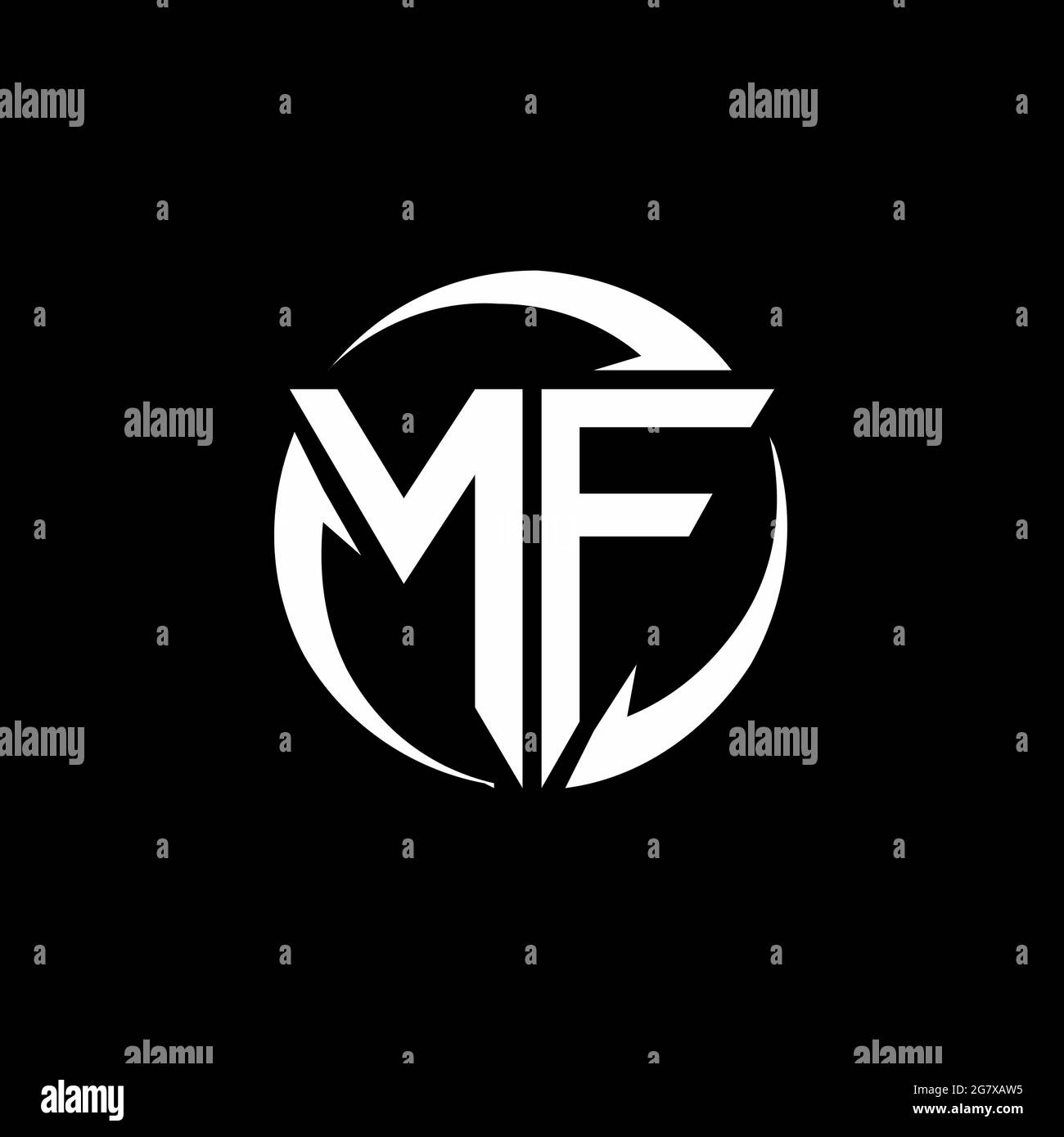 Nf logo concept design hi-res stock photography and images - Alamy