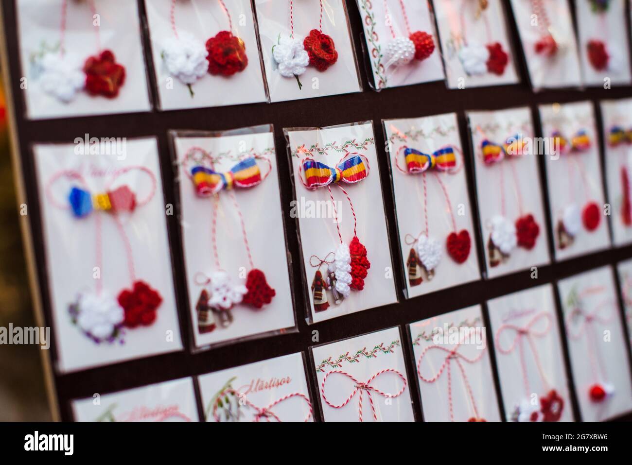 March 1, white and red, traditional symbol in Romania Stock Photo - Alamy