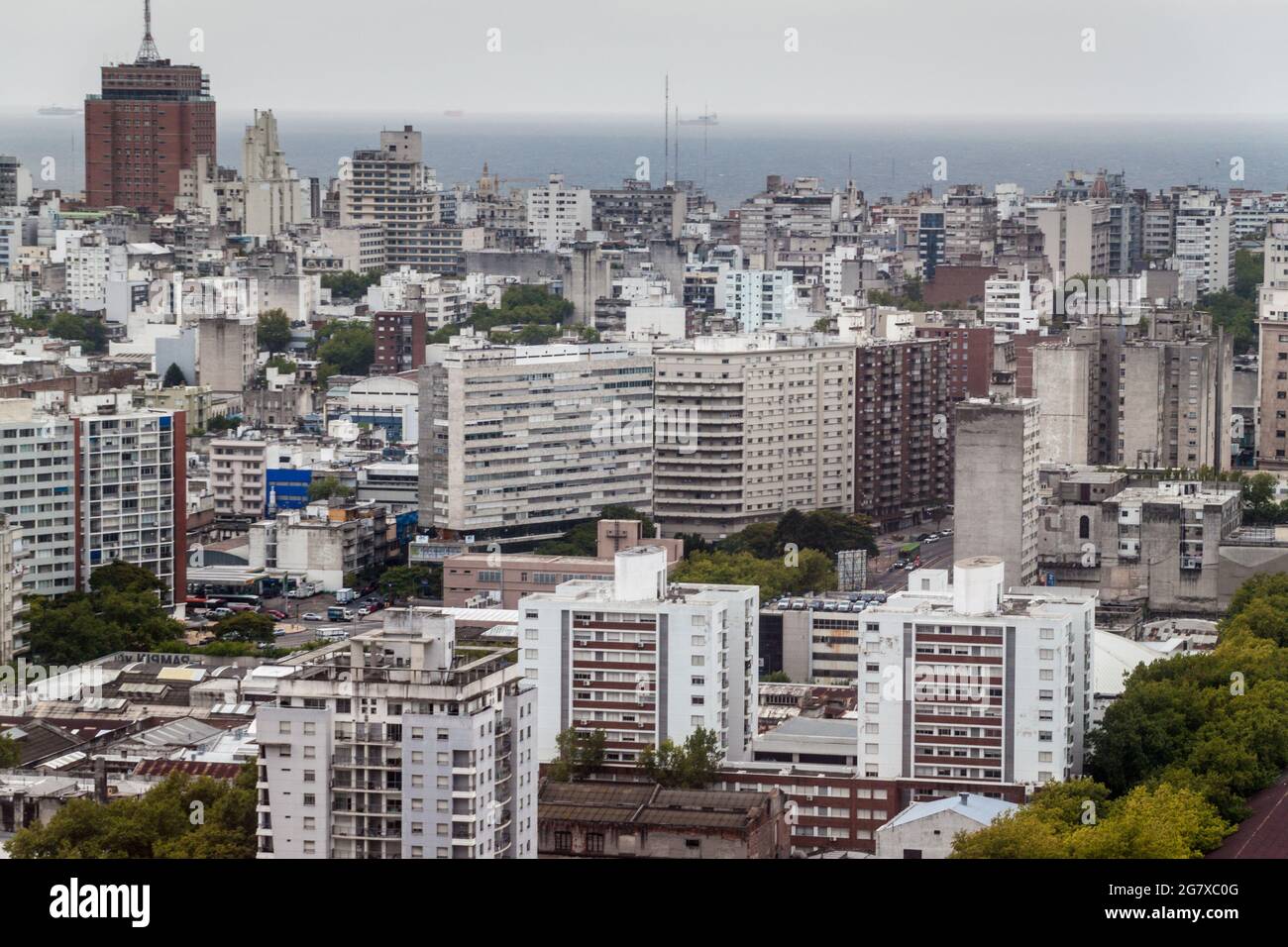 Aerial view of Montevideo, Uruguay Stock Photo - Alamy