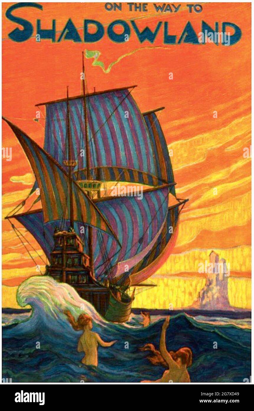 Shadowland magazine cover from the 1920's with cover artwork by A M ...