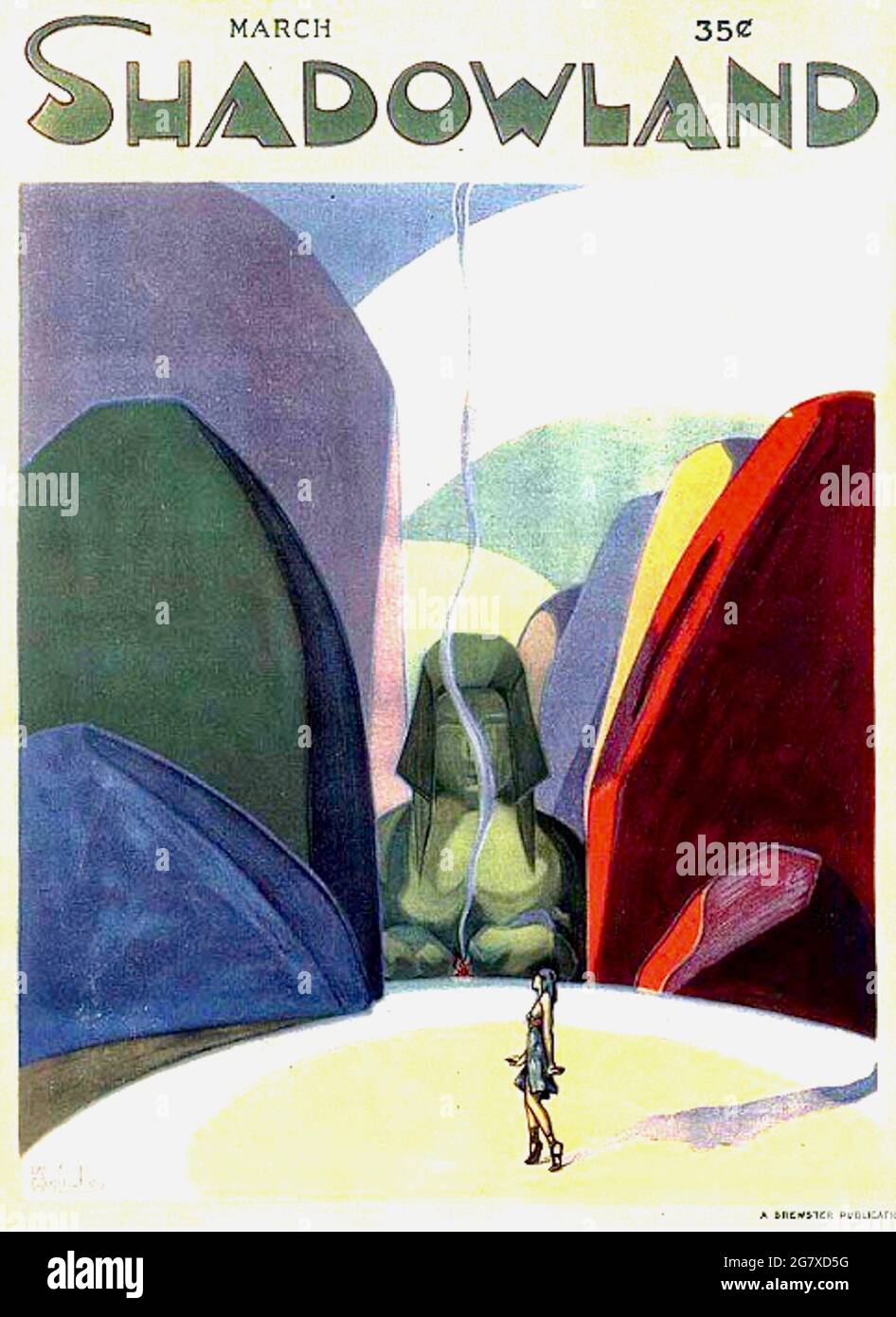 Shadowland magazine cover from the 1920's with cover artwork by A M ...