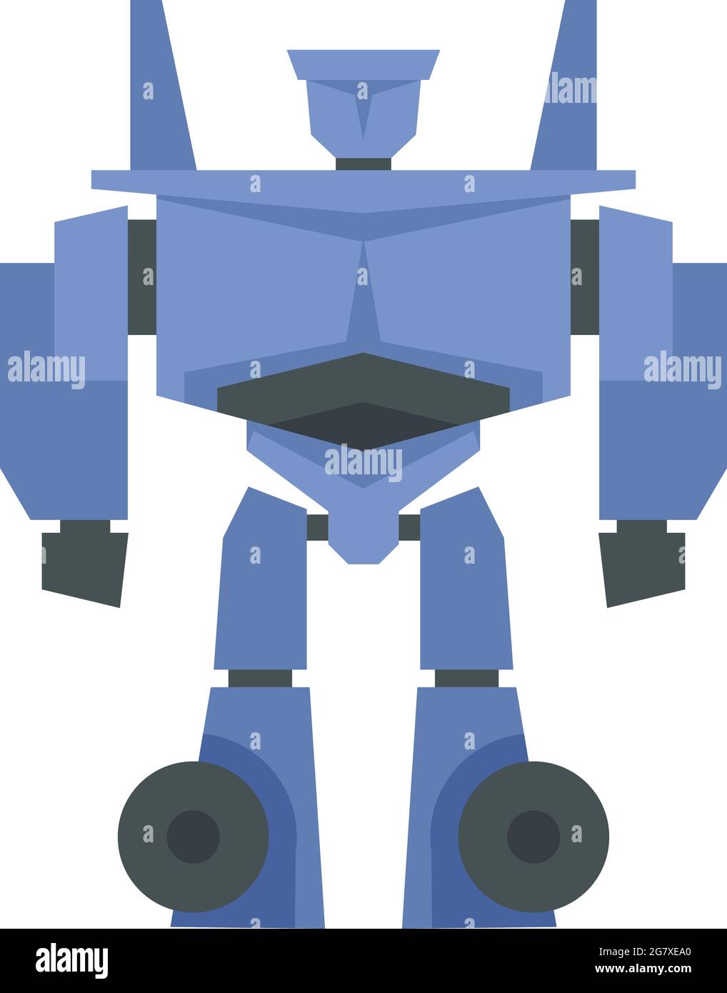 Alien robot icon. Flat illustration of alien robot vector icon isolated ...