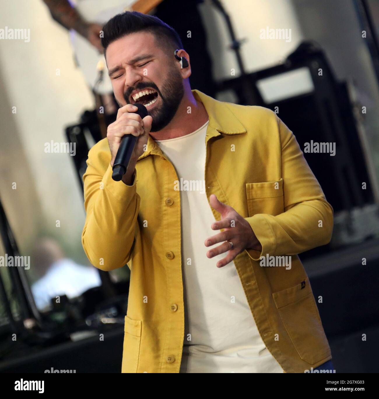 July 16, 2021, New York, New York, USA: Vocalist SHAY MOONEY from the ...