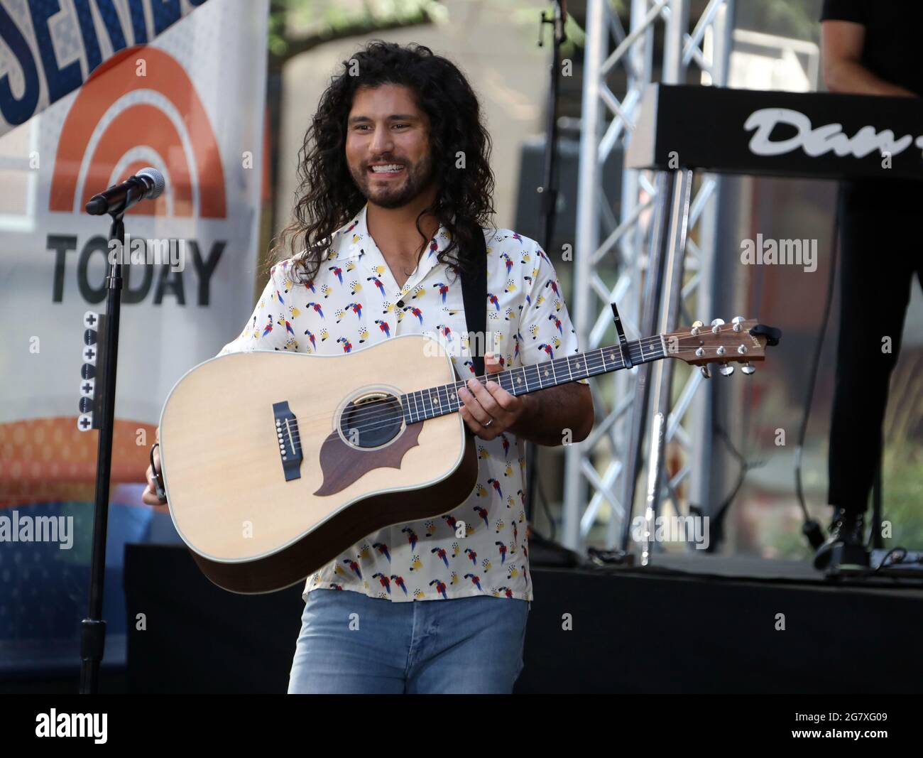 July 16, 2021, New York, New York, USA: Guitarist DAN SMYERS from the ...