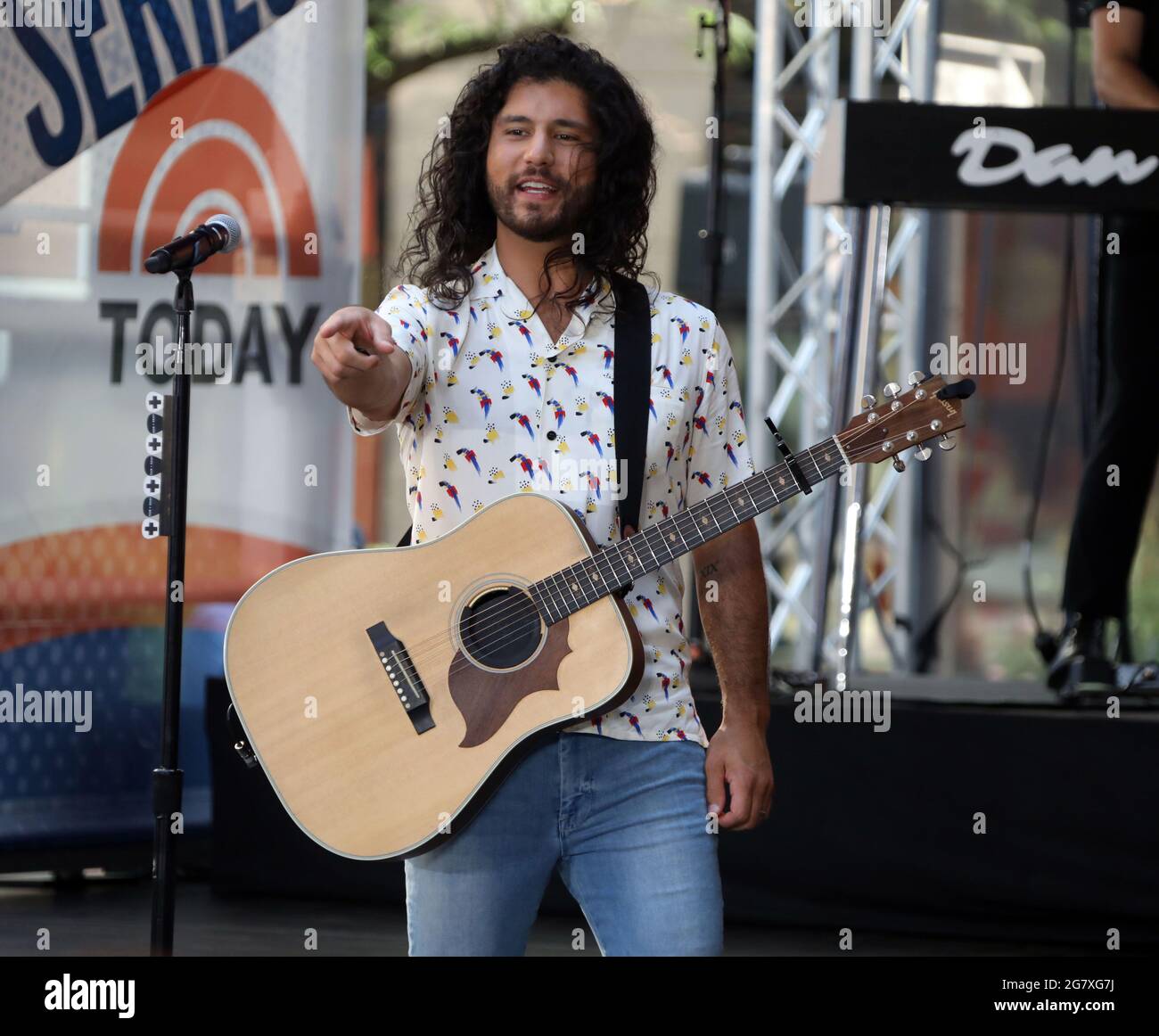 July 16, 2021, New York, New York, USA: Guitarist DAN SMYERS from the ...