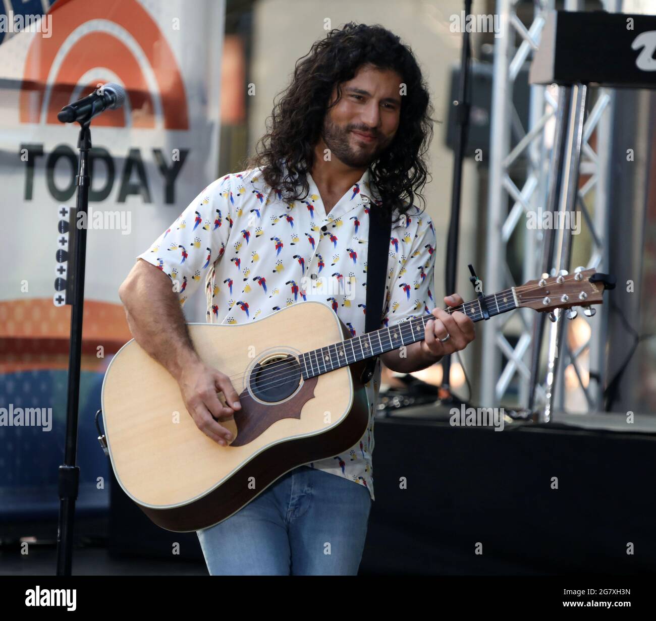 July 16, 2021, New York, New York, USA: Guitarist DAN SMYERS from the ...