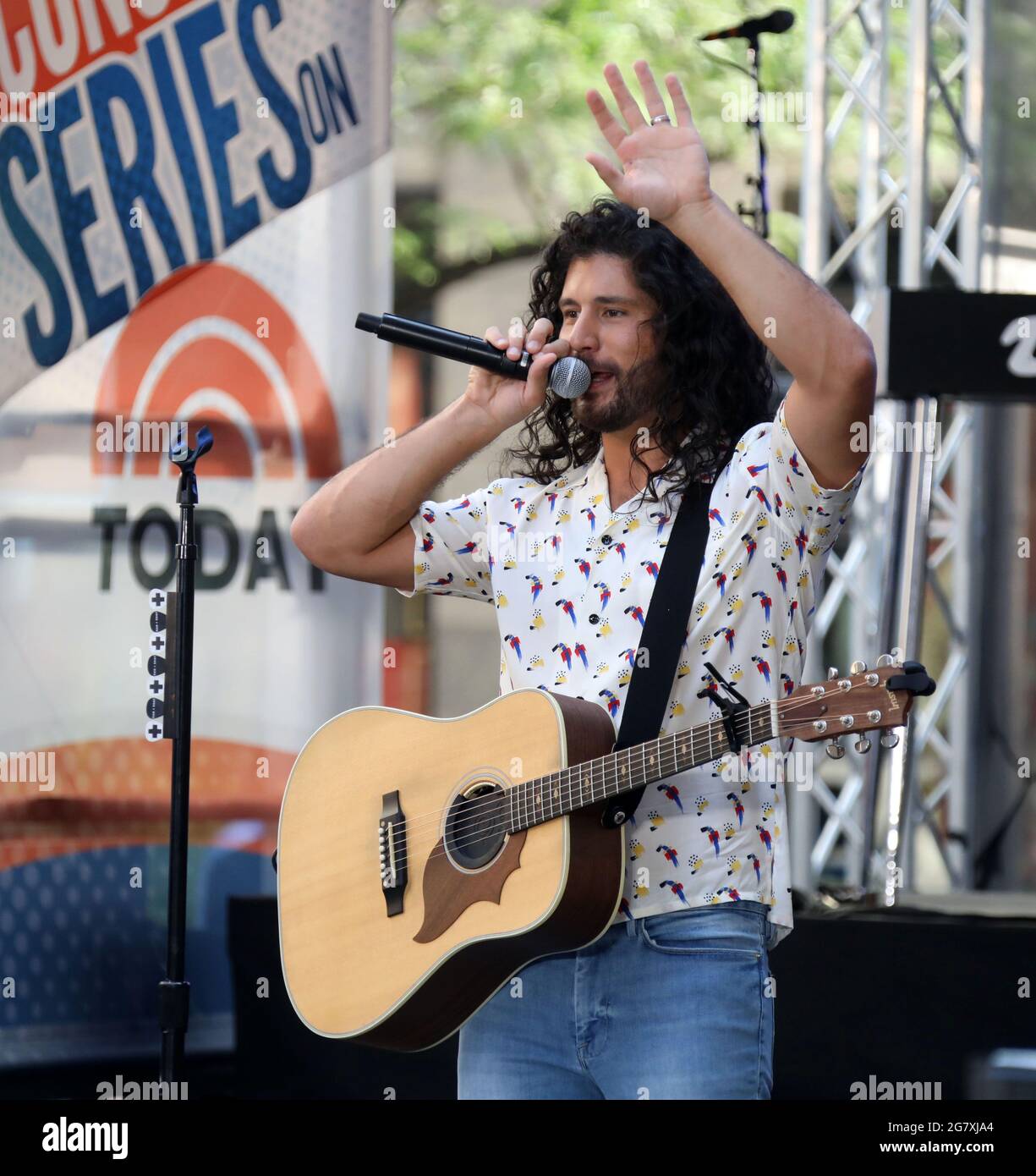 July 16, 2021, New York, New York, USA: Guitarist DAN SMYERS from the ...