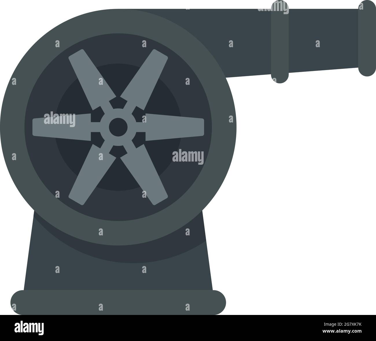 Car turbo fan icon. Flat illustration of car turbo fan vector icon ...