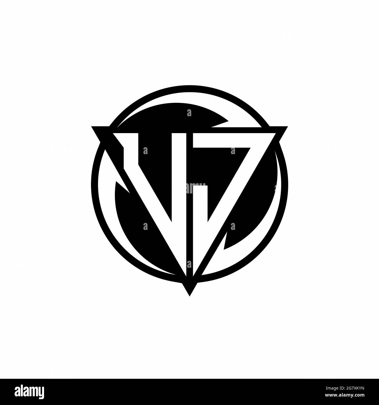 Uj minimal logo design Cut Out Stock Images & Pictures - Alamy