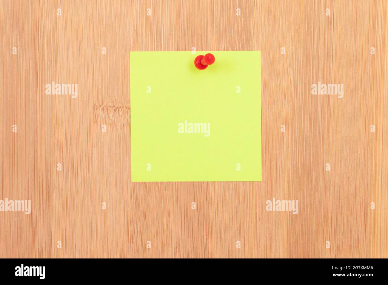 Yellow Sticky Note Pinned to the Wooden Message Board. To Do List ...