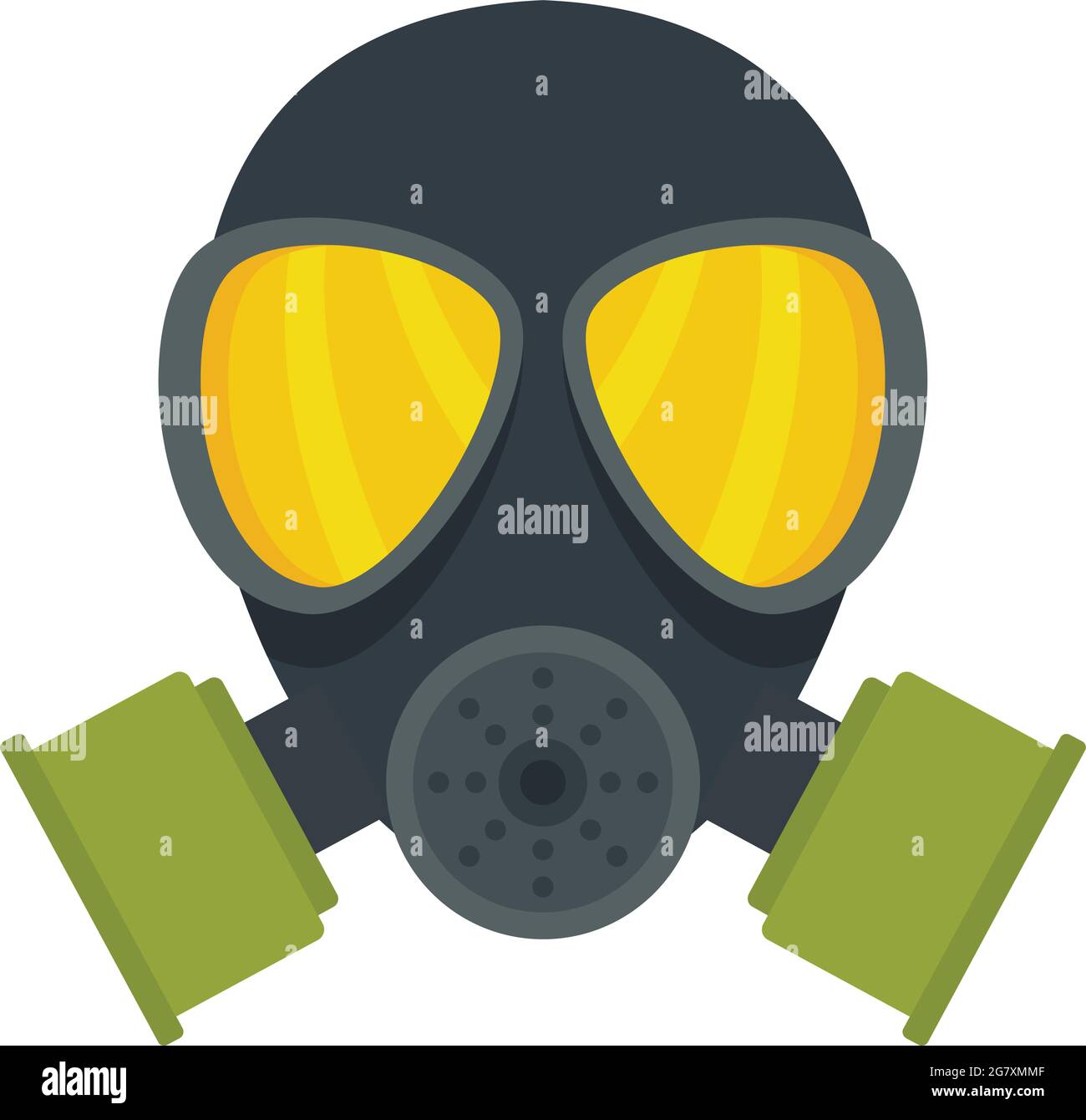 Chemical mask icon. Flat illustration of chemical mask vector icon ...
