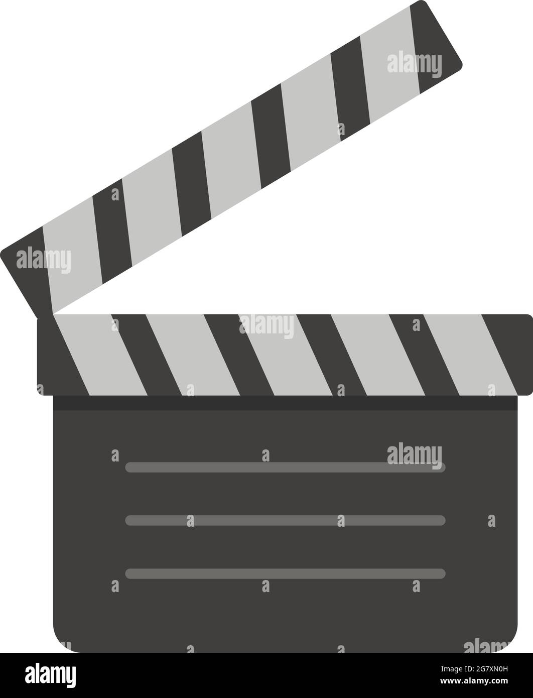 Film clapper icon. Flat illustration of film clapper vector icon ...