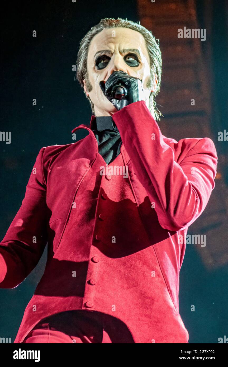 Ghost, also known as Ghost B.C. play live in London at The SSE Arena ...